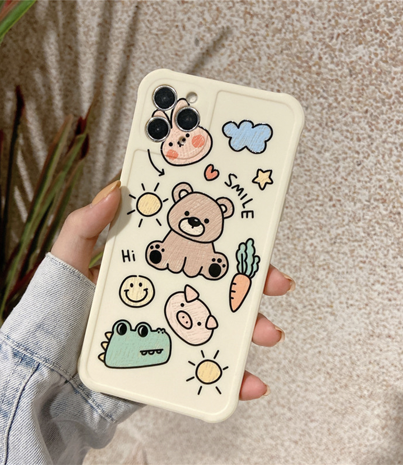 Cute Cartoon Bear Mobile Phone Protective Case on Luulla