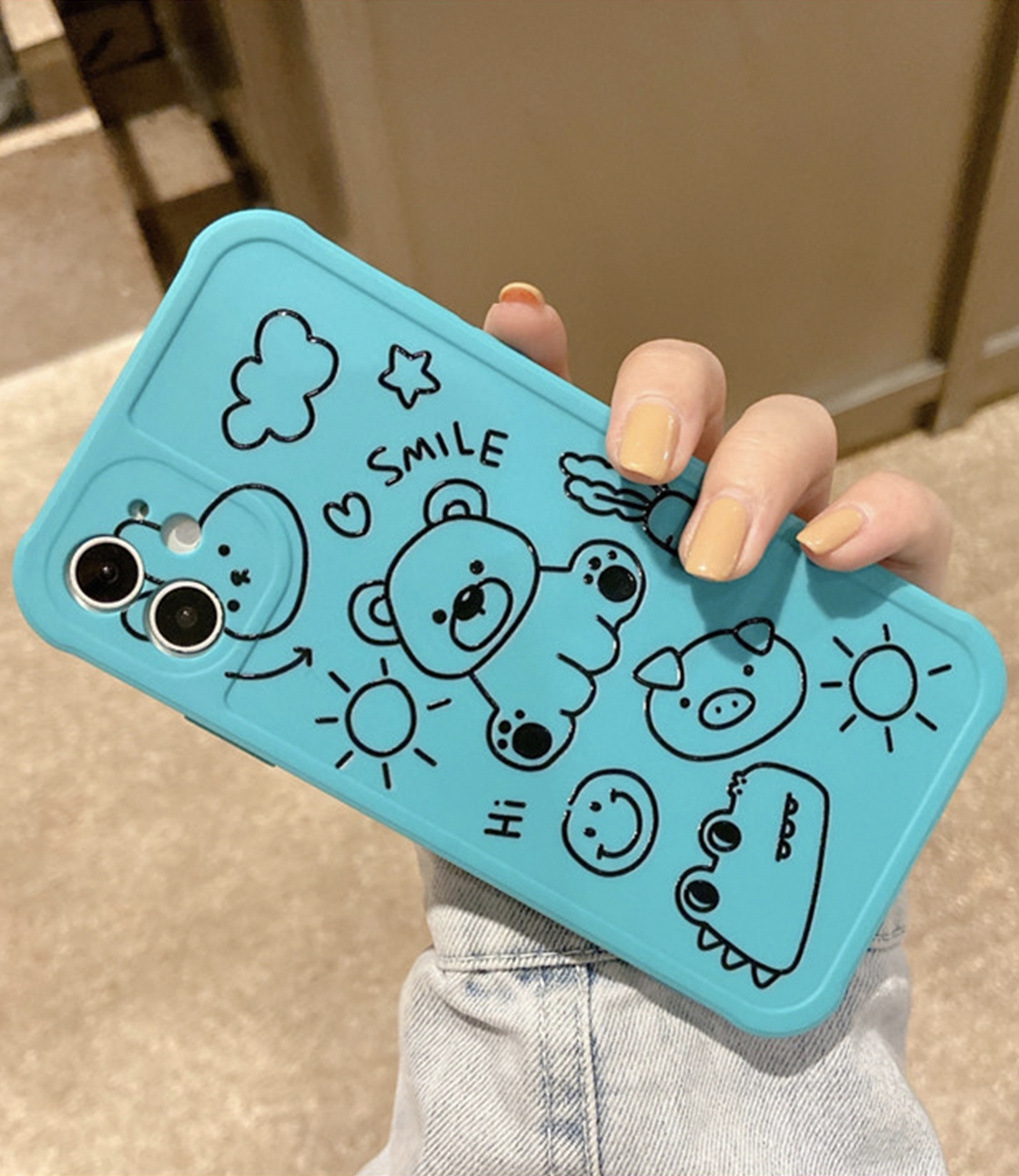 Cute Cartoon Bear Mobile Phone Protective Case on Luulla