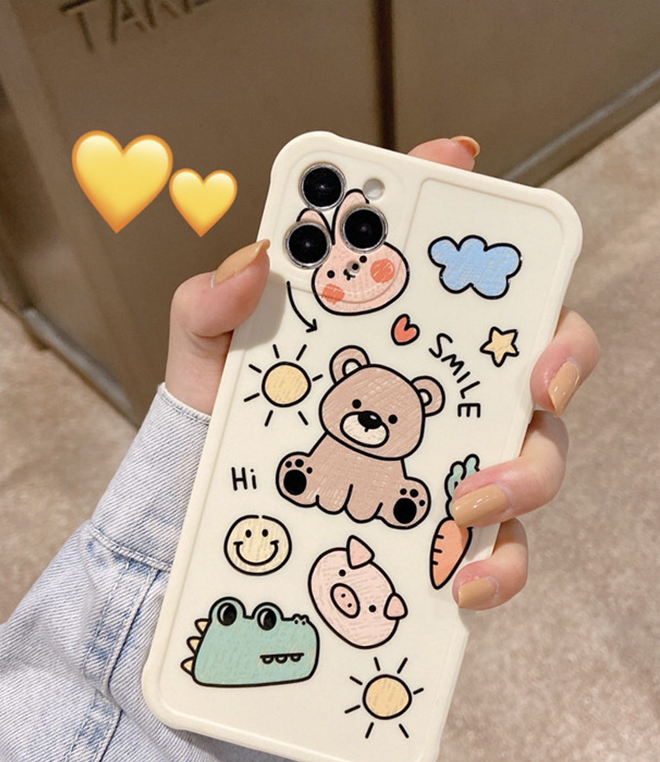Cute Cartoon Bear Mobile Phone Protective Case on Luulla